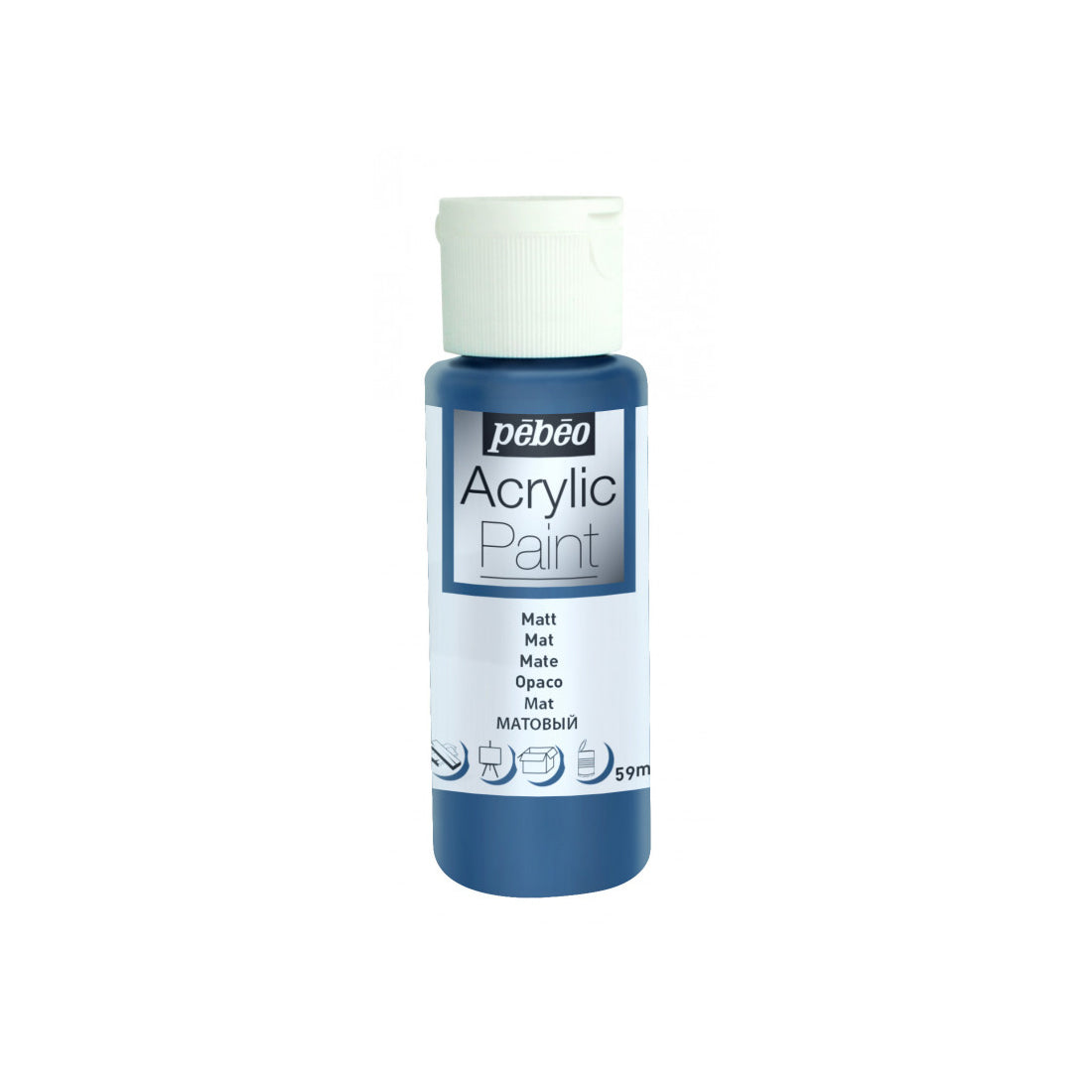 ACRYLIC PAINT AZUL TORMENTA MATTE – La Negra María